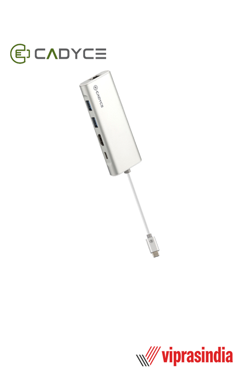 Cadyce USB-C to 2xUSB GiGABIT ETHERNET Adapter with USB-C Female for ...