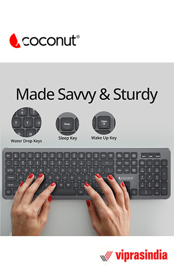 Keyboard and Mouse Wireless Combo Coconut Admire (₹1,199.00)