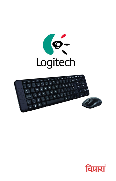 Logitech MK220 Wireless Keyboard and Mouse Combo (₹1,450.00)