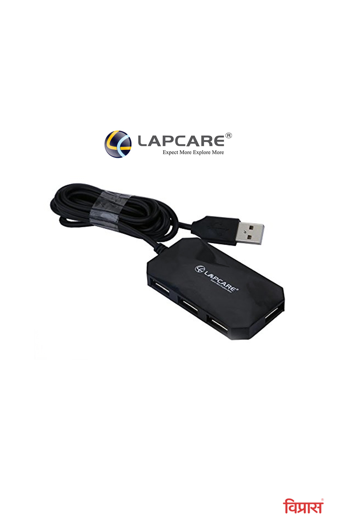 USB HUB LAPCARE 4 Port USB 2.0 (₹450.00)